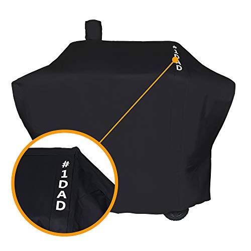 i COVER Smoker Grill Cover Sized for Char-Griller Charcoal Grill 2190 Heavy Duty Waterproof Patio 600D Canvas Barbeque BBQ Grill Cover