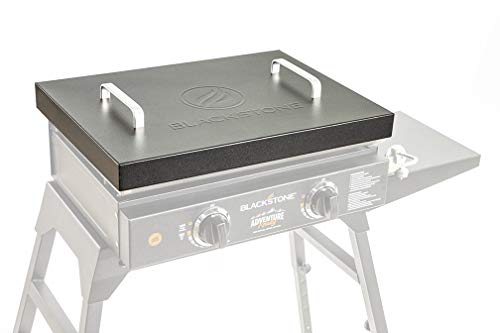 Blackstone 5079 Hard Cover Top Lid with Handle for 22" Griddle - Lightweight & Durable Storage Hood Cover - Powder Coated Steel - Flat Top Griddle Accessories Water Resistant Premium Model, Black