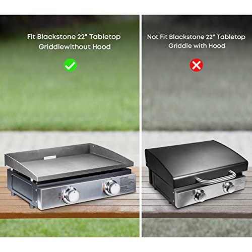 Stanbroil Heavy Duty 600D Polyester Griddle Cover, Fits Blackstone 22” Table Top Griddle Without Hood, Replacement for Blackstone 1724