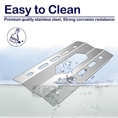YOUFIRE Heat Plate Shield Stainless Steel BBQ Gas Grill Parts Replacement for Costco Kirkland 720-0108, Nexgrill 720-0011,720-0047-U, 3 Pack 16.5" Heat Shield Tent 17.3125" Burner Cover