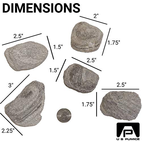 Pumie PR-6 Char Rocks | Creates More Even Heat Distribution | Reduces Flare Ups | 6 Pound Box of Pumie Char Rocks