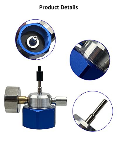 YIGUCS Airsoft Propane Filling Adapter for Green Gas with Pressure Gauges and Thimble Protective Cover Use with Propane Camping Tank