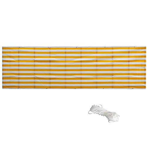 HXRZZG Balcony Privacy Screen 3x16.5ft Fence Shade Mesh Sun Shade Net Heat Insulation Net Visibility Reduction Fence Screen for Deck Patio Backyard Shield