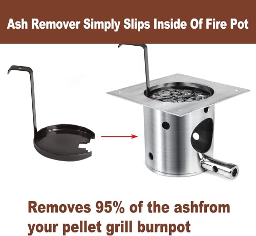 QuliMetal 2 Sets of Durable Hot Rod Ignitor and SUS304 Fire Burn Pot for Traeger Pellet Grills