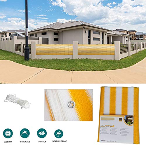 HXRZZG Balcony Privacy Screen 3x16.5ft Fence Shade Mesh Sun Shade Net Heat Insulation Net Visibility Reduction Fence Screen for Deck Patio Backyard Shield