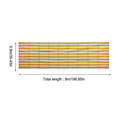 HXRZZG Balcony Privacy Screen 3x16.5ft Fence Shade Mesh Sun Shade Net Heat Insulation Net Visibility Reduction Fence Screen for Deck Patio Backyard Shield