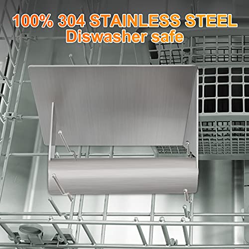 lsshao Pro Grade Burger Press Steak Weight with 304 Stainless Steel,Heavy Duty 5.5” Grill Press for Grills, Griddles and Flattops Perfect for Bacon, Paninis, Sandwiches and Vegetables,Dishwasher1