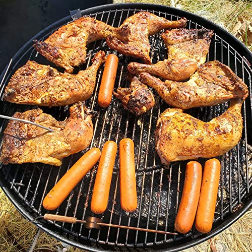 Skyflame Stainless Steel Charcoal Chamber& Heat Deflector, BBQ Smoking Gilling Kit Compatible With 22” Weber Kettle Grills Cooking - U.S. Design Patent, Turns Your Charcoal Grill Into a Smoker or Outdoor Oven