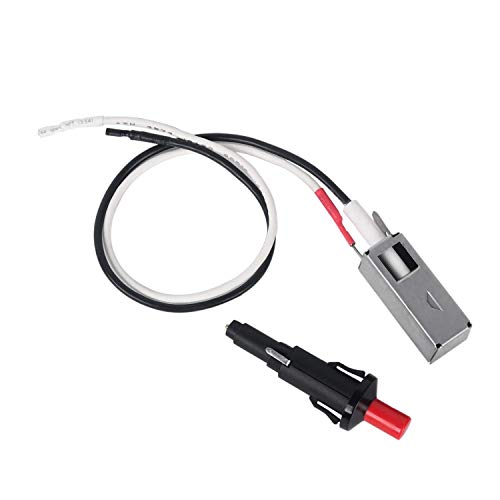 GasSaf Grill Igniter Kit Replacement for Weber 7510 Spirit E-210, Genesis E310/E320, Spirit 500/700, Gensis Silver B/C, Genesis Gold B/C, Platinum B/C, snap-in Style Push-Button igniter