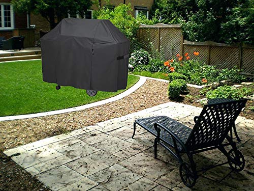Uniflasy 7130 Grill Cover for Weber Genesis II 3 Burner Grill, Genesis 300,310, Genesis II LX 300 Series Grills, 58'' Heavy Duty Waterproof & Rip Resistant BBQ Grill Cover Replacement for Weber 7130