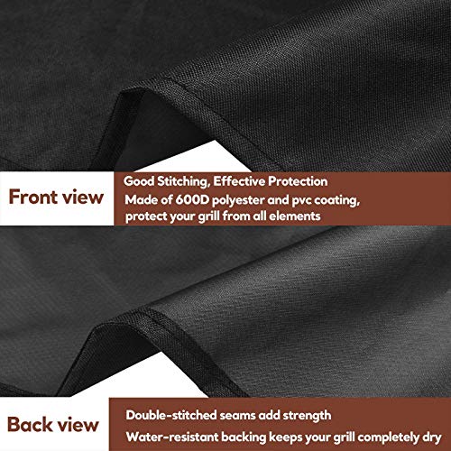 Uniflasy 7130 Grill Cover for Weber Genesis II 3 Burner Grill, Genesis 300,310, Genesis II LX 300 Series Grills, 58'' Heavy Duty Waterproof & Rip Resistant BBQ Grill Cover Replacement for Weber 7130