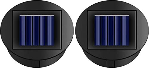 Yeuago 2022 Upgraded Solar Light Replacement Tops Parts for Outdoor Hanging Waterproof Solar Lanterns (2 Pack Warm White)
