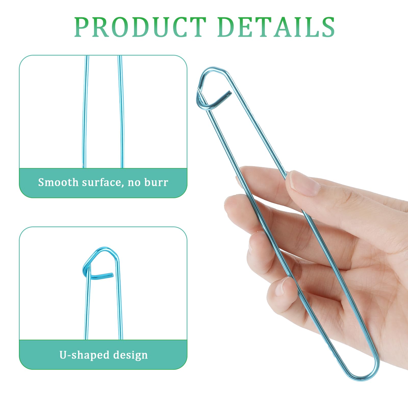 12 PCS Knitting Stitch Holder Set 6 Size Colorful Aluminum Yarn Stitch Holder Set Needles Practical Knitting Crochet Tools Knitting Supplies for Manual DIY Blankets Knitting Project