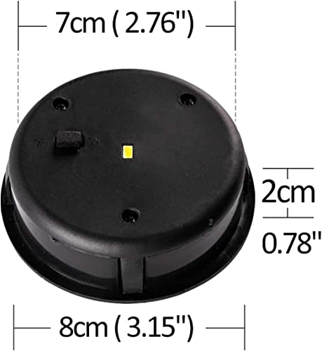 Yeuago 2022 Upgraded Solar Light Replacement Tops Parts for Outdoor Hanging Waterproof Solar Lanterns (2 Pack Warm White)