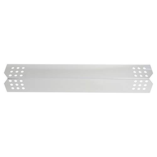 5-Pack BBQ Grill Heat Shield Plate Tent & Tube Burner Replacement Parts for Kitchenaid 720-0893 - Old - Compatible Barbeque Stainless Steel Flame Tamer, Flavorizer Bar 16 1/8" & Pipe Burners