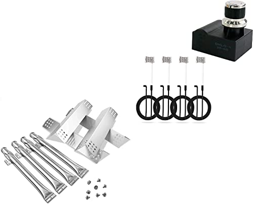 Uniflasy Replacement Parts Kit for Home Depot Nexgrill 720-0830H, 720-0830D, 720-0783E, Ken more 720-0830A, 122.33492410 and Universal 4 Outlets Tact Push Button Grill Ignitor Kit