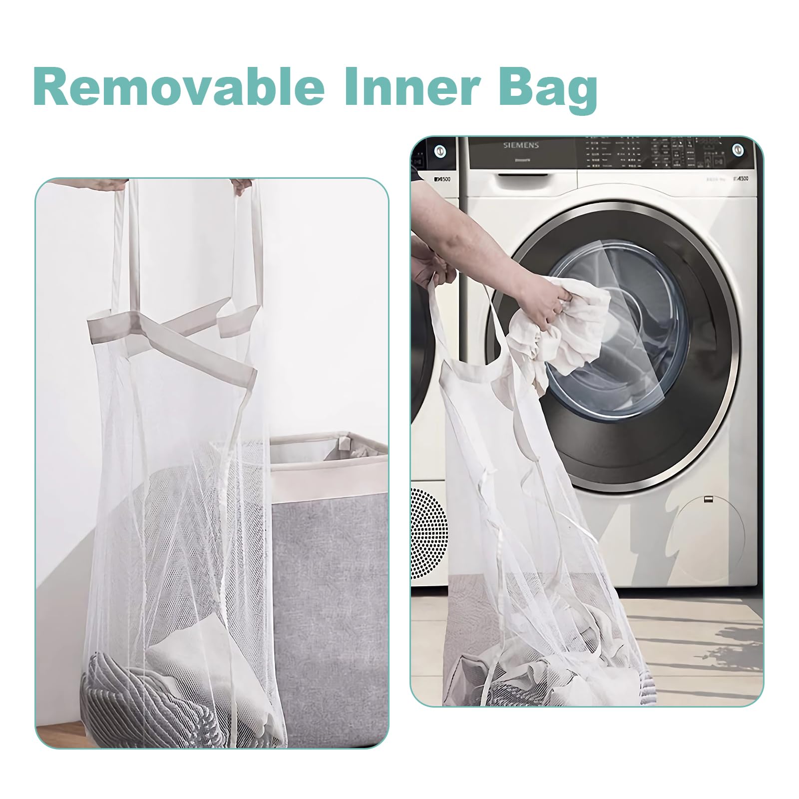 Laundry Hamper with Lid, 76L Foldable Dirty Cloth Basket Laundry Basket Cloth Storage Basket Fabric Storage Bucket Dirty Cloth Basket Storage Basket for Cloth Toy Blanket
