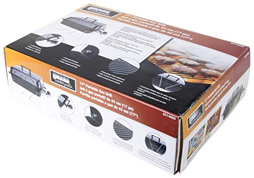 Duke Grills Omaha Go Anywhere Portable Gas Grill - Mini BBQ Propane Grill for Camping, RV, Tailgate - Cooks 8 hamburgers at once - Long Life Steel - Foldable Legs