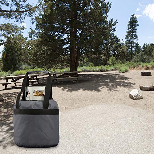 Mr.You Tank Cover,Propane Tank Cover with Handle for Easy Carrying Propane Can Protection Covers(Black,15" Dia xH16.5)