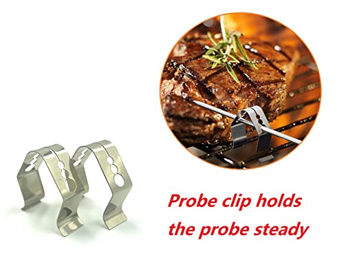 Replacement Meat Probes for Char-Griller Gravity Fed 980 and Akorn auto-kamado and Camp Chef Wood Pellet Grills, 2 Packs of Temperature Probe.