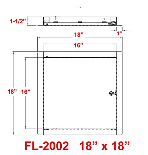 Mophorn Steel Access, 18 Inch x 18 Inch, Single Door