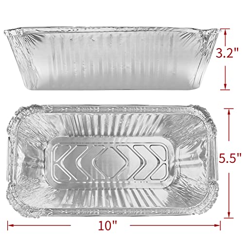 BSARTE 2X Larger Grease Cup Tray and Aluminum Drip Pans Liner(10 Pack) Compatible with Blackstone 28" 30" 36" Flat Top Griddles, Rear Grease Collection Catcher Pan Accessories