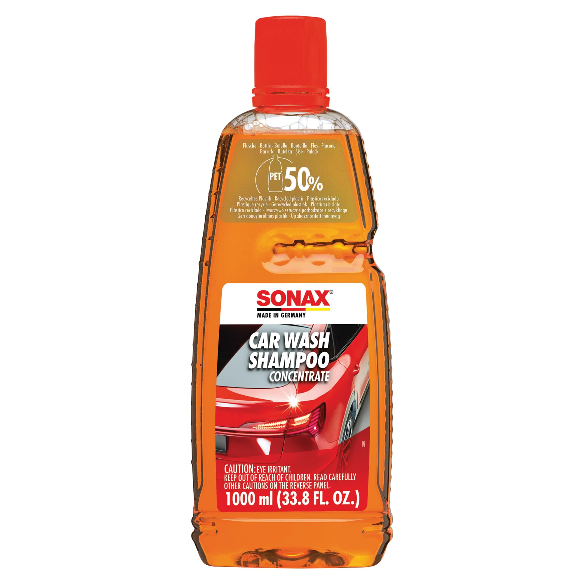 Sonax 314300-755 Car Wash Shampoo Concentrate, 33.8 fl. oz.