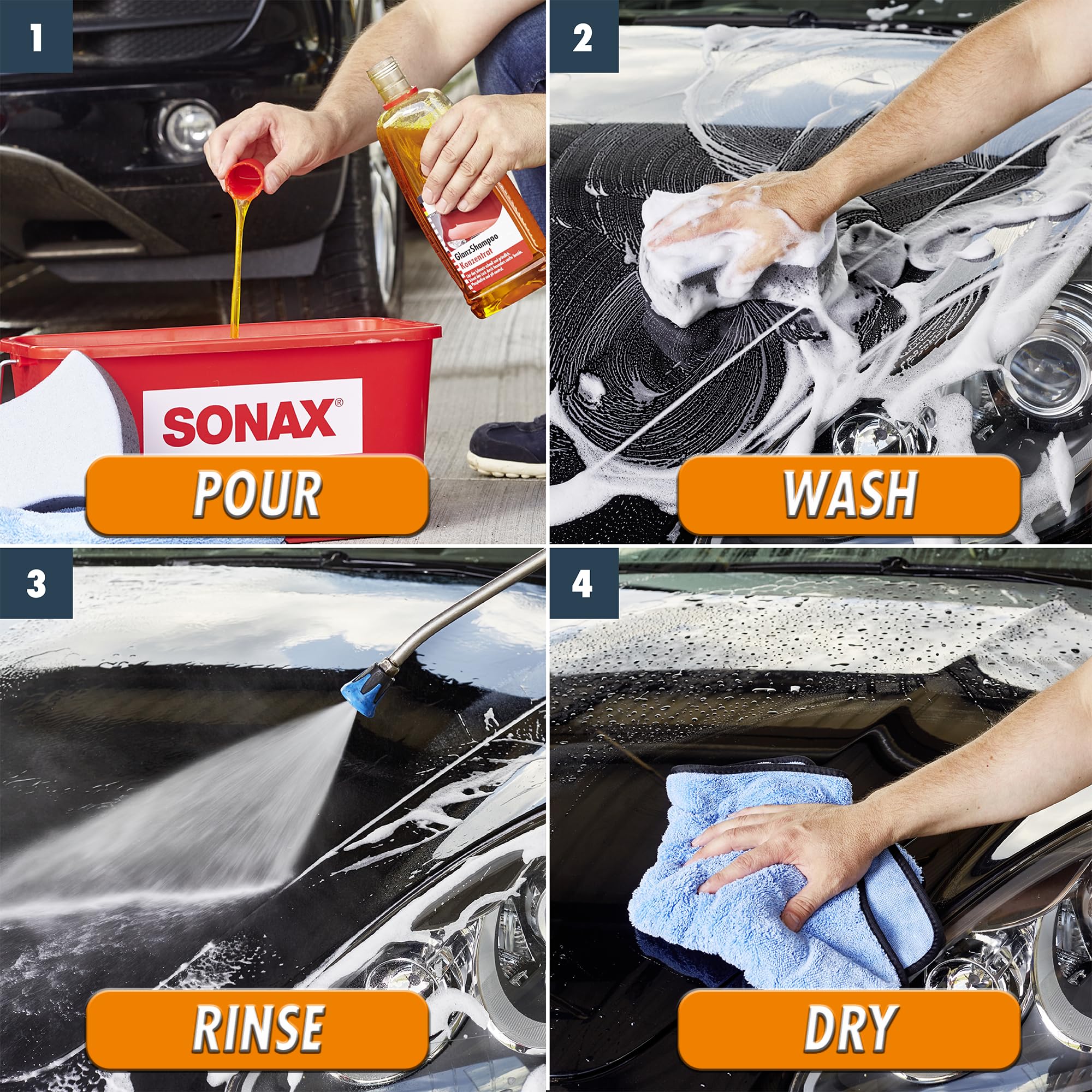 Sonax 314300-755 Car Wash Shampoo Concentrate, 33.8 fl. oz.