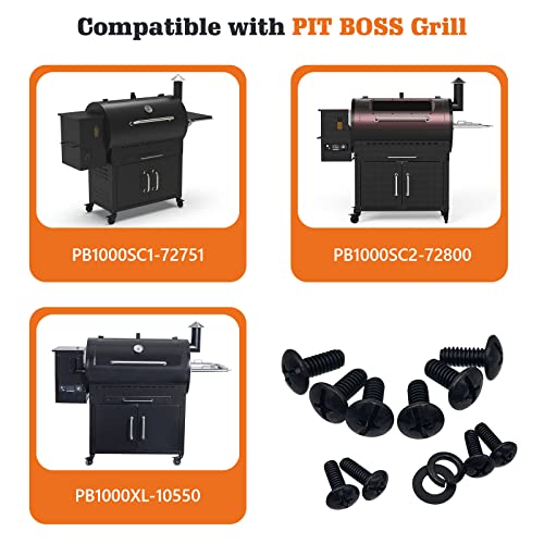 YAOAWE Replacement Screw kit for Pit Boss, Screw Hardware Kit Compatible with PB1000SC1, PB1000SC2, PB1000XL, PB1000SP Grill, Includes Different Size Screw Sets