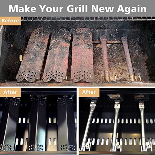 Barbqtime 2 Burner Grill Replacement Parts for Nexgrill Grill 720-0864,720-0864m, 720-0864r,10 PCS Grill Flame Tamers & Igniters & Burners Replacement for Nexgrill