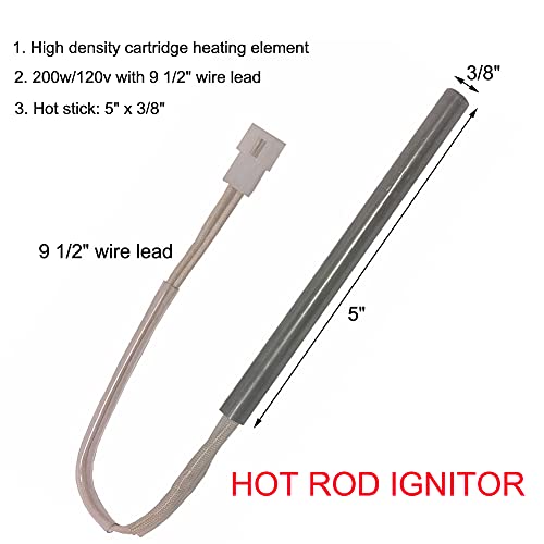 DONSIQIZZ Replacement Parts Kit for Louisiana Pellet Grills and Pellet Smokers Accessories,RTD Temperature Probe, Ignitor and Meat BBQ Probe