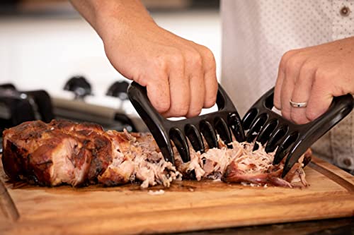 AMZ BBQ CLUB Grilling Accessories - Silicone BBQ Gloves, Food Grade Meat Claws, Digital Grilling Thermometer | BBQ Set for Cooking Grilling Barbecue Roasting Baking Open Flame