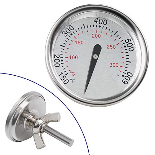 GASPRO 60540 Grill Thermometer Replacement for Weber Spirit 200 & 300 Series, Spirit 210, 310, Charcoal, Q Series and Kettle Gas Grills, 1-13/16" Diameter