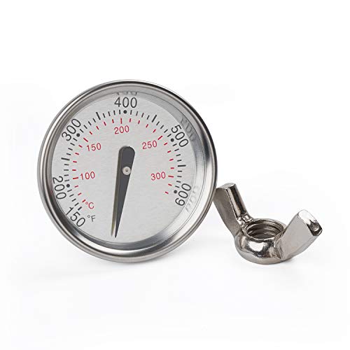 GASPRO 60540 Grill Thermometer Replacement for Weber Spirit 200 & 300 Series, Spirit 210, 310, Charcoal, Q Series and Kettle Gas Grills, 1-13/16" Diameter