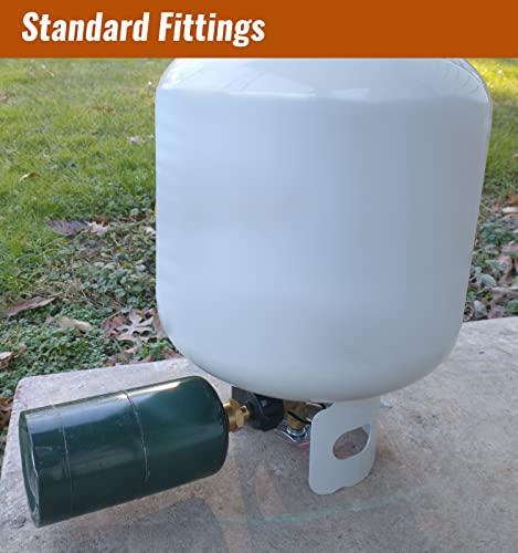 CALPOSE Propane Refill Adapter, Fill 1 Pound Bottles from 20lb Tank, Fits QCC1 / Type1 Propane Tank and 1 lb Throwaway Disposable Cylinder Propane Bottle Connector