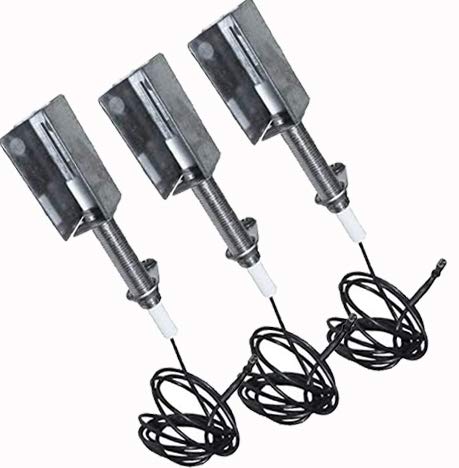 BBQ Future 3-Pcs Grill Ceramic Igniter Electrode Replacement for Select Kenmore Gas Grill Models, Replacement Parts for Kenmore 146.23674310, 146.33585410