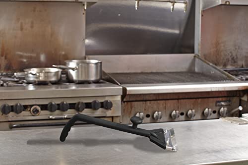 Chef Master Commercial Griddle Scraper, Flat Iron Grill Griddle Scraper, Professional Restaurant Grade Quality, Blackstone Grill Griddle Scraper, Long Handle for Added Protection, Model 90254
