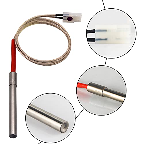 Auger Motor, Grill Induction Fan, Fire Burn Pot, and Hot Rod Ignitor Kit, with Screws and Fuse Compatible with Pit Boss and Traeger Wood Pellet Grill