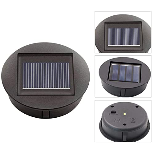 Solar Light Replacement Part 2 Pack /4 Pack Solar Panel Lantern Lid Lights, Lantern Light Replacement, Outdoor Solar Replacement Parts for Outdoor Hanging Solar Lanterns Garden Patio Decor(6pcs)