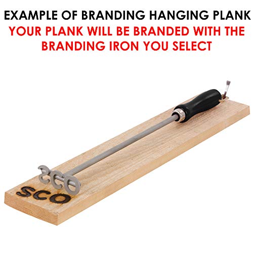 BBQ Fans Western H Branding Iron for Steak, Buns, Wood & Leather