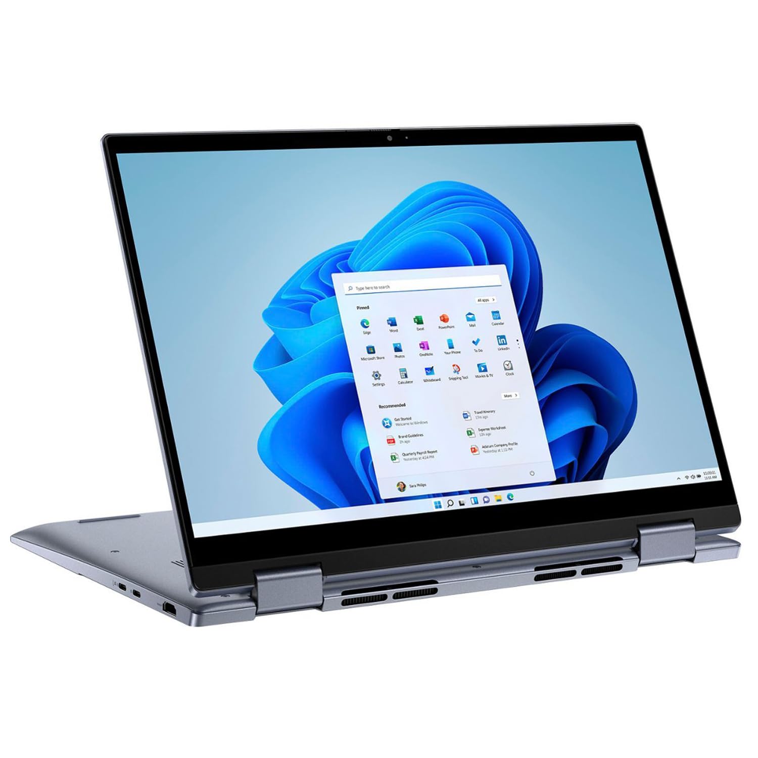 Dell Inspiron 2-in-1 Touch Laptop, 14" WUXGA IPS Display, AMD Ryzen 5 7530U(Beat i7-11600H) Up to 4.5GHz, 8GB RAM, 512GB SSD, Backlit KB, Fingerprint Reader, Wi-Fi 6E, USB-C, HDMI, Win 11 Pro