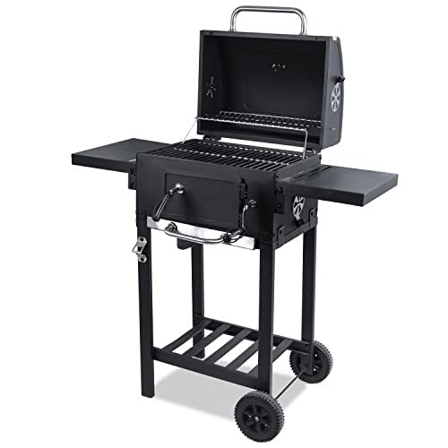 JAK BBQ J 2000 Charcoal Grill outdoor with side tables grate in grate system charcoal grills outdoor cooking grills outdoor cooking charcoal bbq grill charcoal