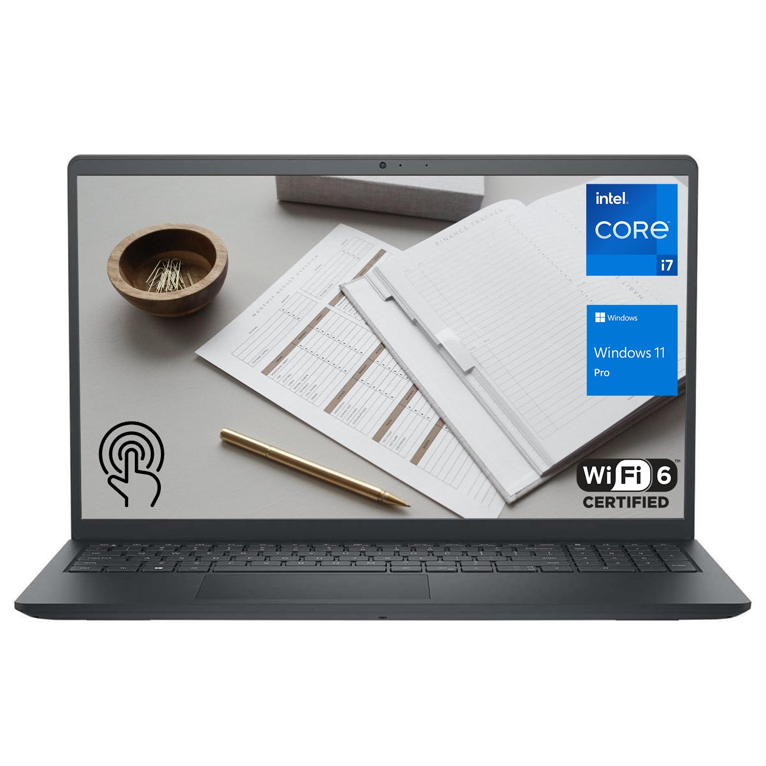 DELL 13th Generation Business Inspiron 15 3530 Laptop, 15.6" FHD Touchscreen, Intel Core i7-1355U, 64GB RAM, 2TB SSD + 2TB HDD, Webcam, HDMI, Wi-Fi 6, Windows 11 Pro, Black