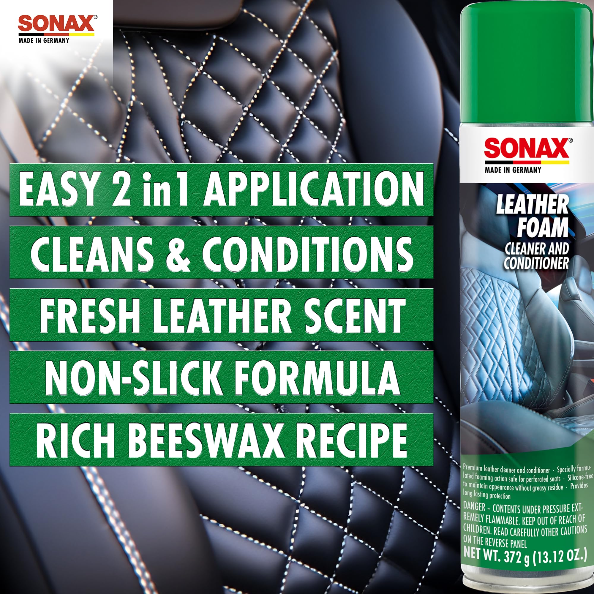 Sonax (289300-755) Leather Foam - 13.02 oz.