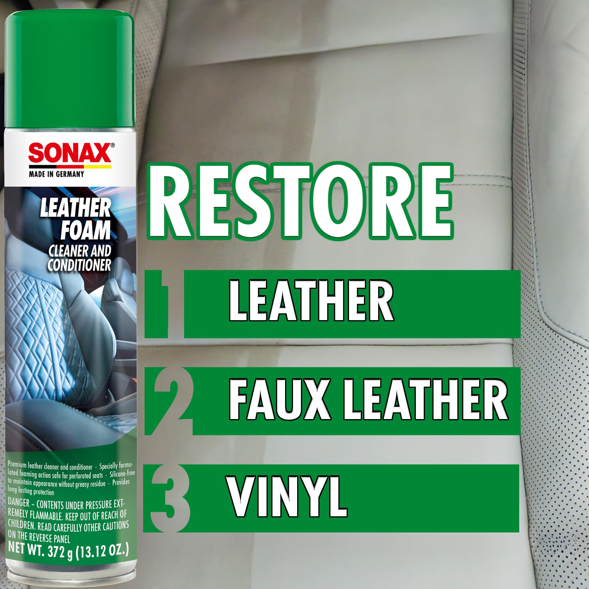 Sonax (289300-755) Leather Foam - 13.02 oz.