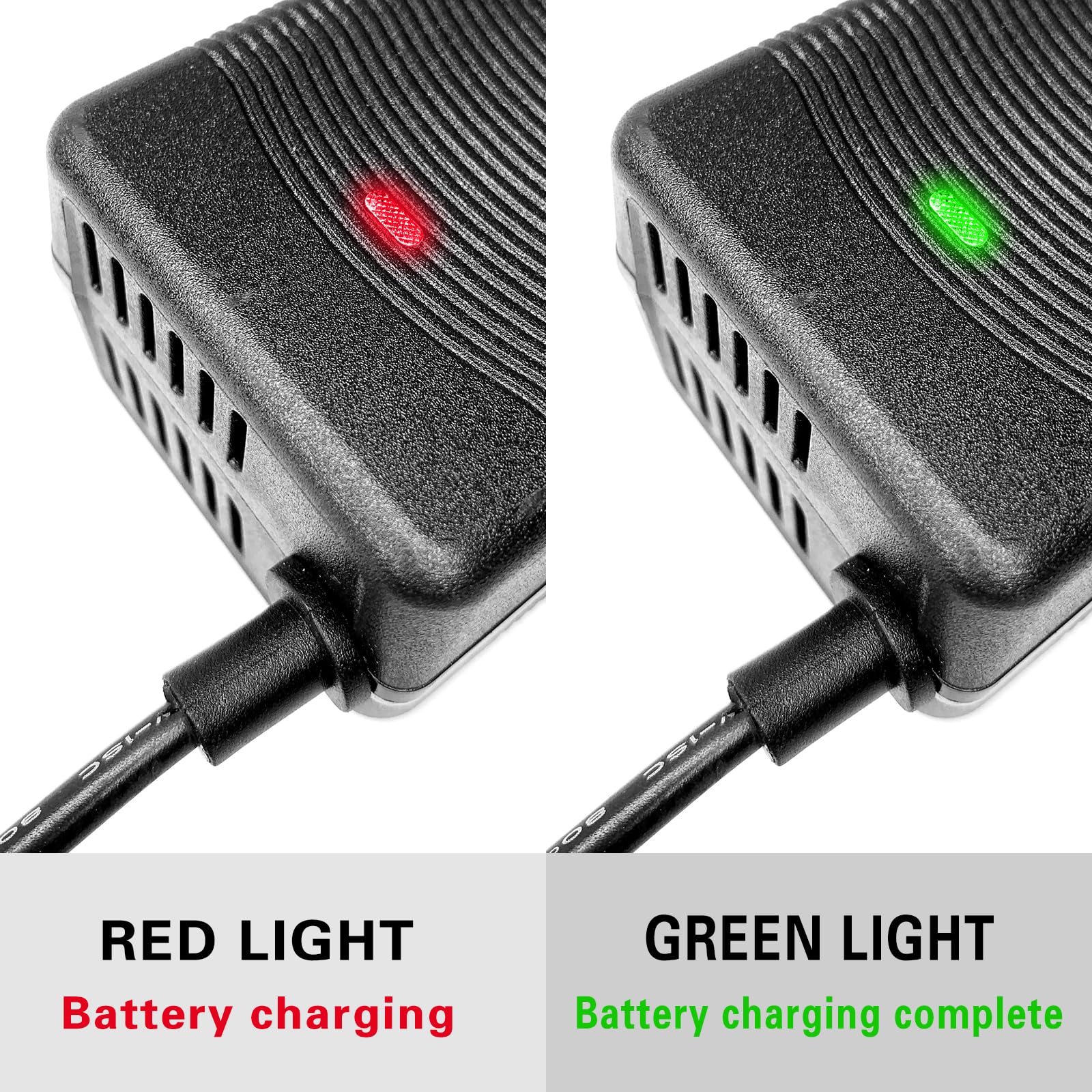 54.6V 2A Charger is Applicable to Electric Bicycles and Electric Scooters. It is a Universal 48V Lithium Battery Charger for All Major Brands, with a Plug of DC 5.5×2.5mm.
