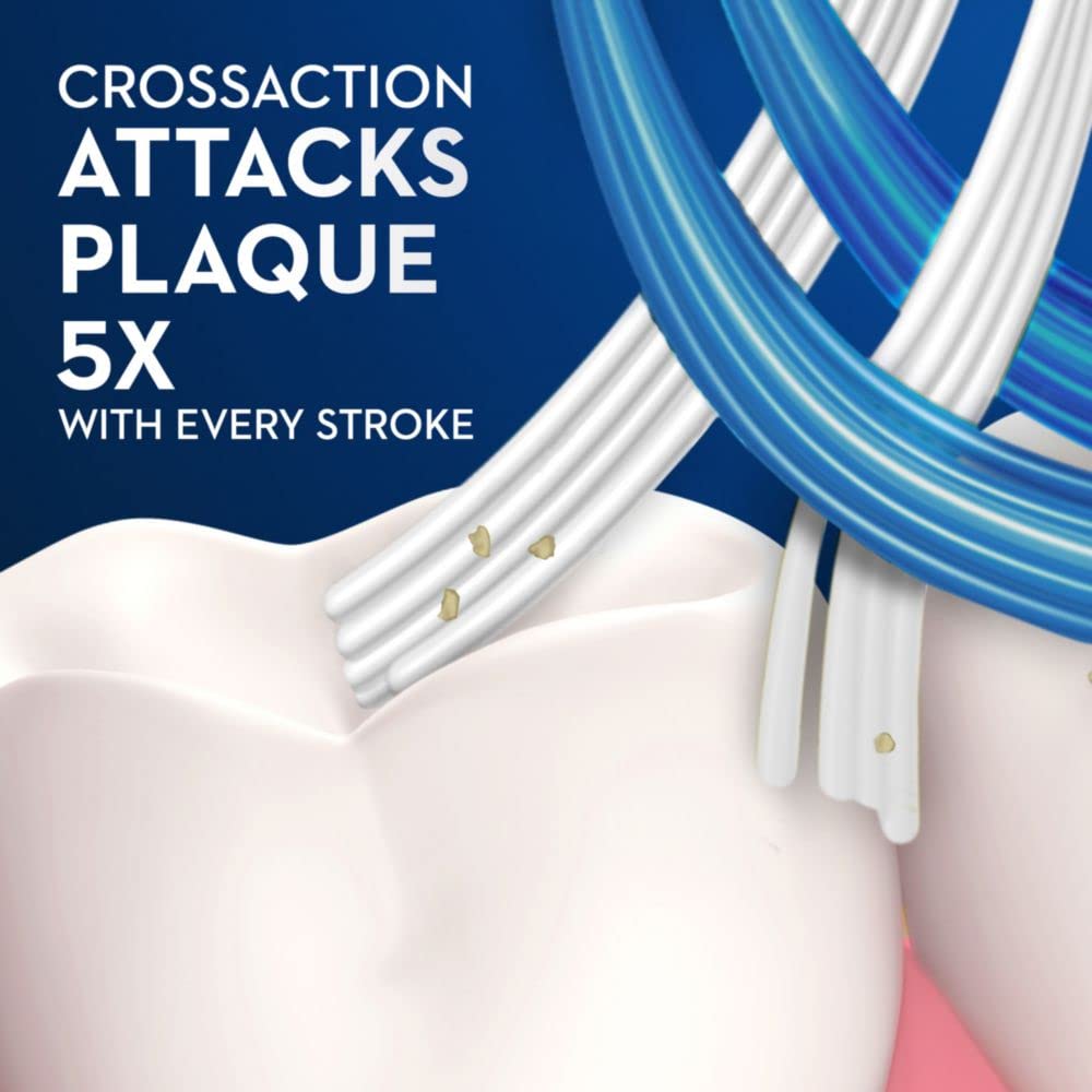 Oral-B CrossAction All In One Toothbrushes, Medium, 2 Count