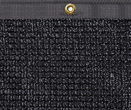 TruePower Privacy Fence Screen 6' Tall x 50'' Long - Black for Patio, Deck, Balcony, Backyard, Fence, Apartment Privacy
