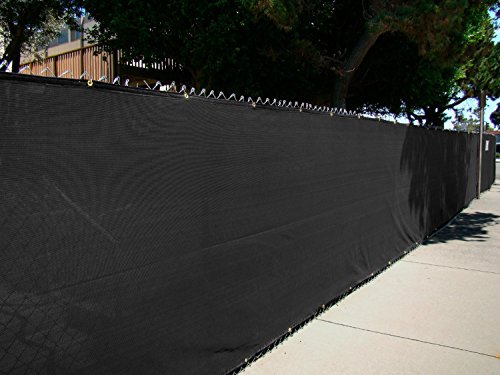 TruePower Privacy Fence Screen 6' Tall x 50'' Long - Black for Patio, Deck, Balcony, Backyard, Fence, Apartment Privacy