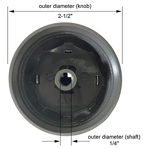 Weber # 69893 Set of 3 Control Knobs Spirit 300 Series (with Up Front Controls) Years 2013 and Newer